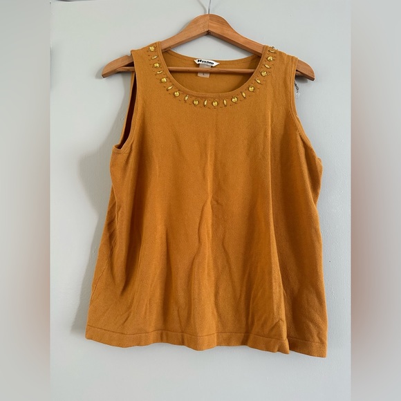 Peter Nygard | Tops | Gold Jeweled Nygard Tank | Poshmark